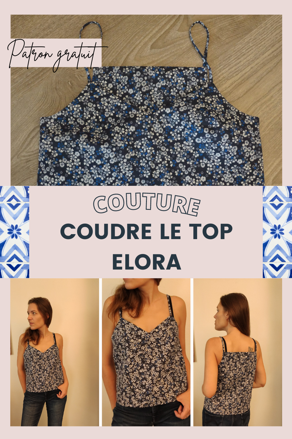 Coudre le Top Élora | Tuto et patron gratuits