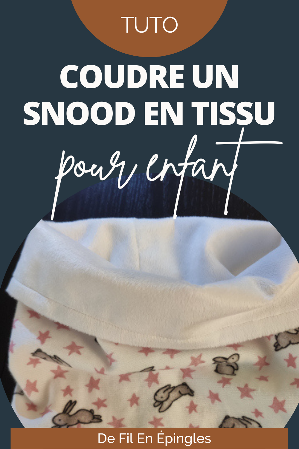 Tuto du Snood en tissu pour enfant | Couture débutant